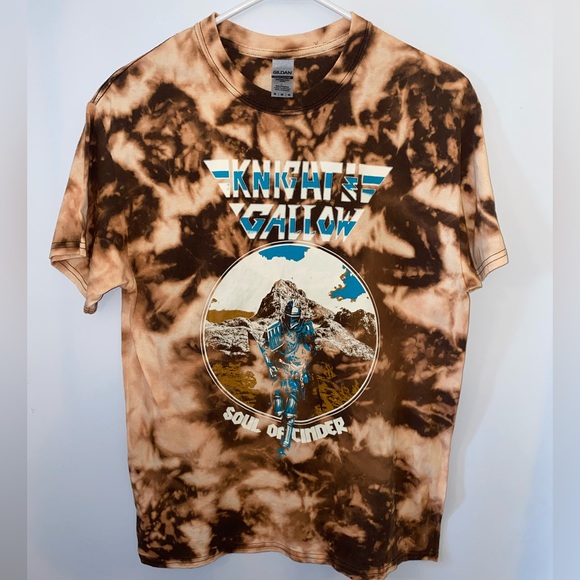 Gildan | Shirts | Custom Acid Wash Metal Band Tshirt Knight Gallow ...
